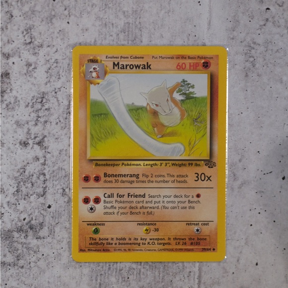 Pokemon | Games | Marowak Pokmon 9s Trading Card | Poshmark